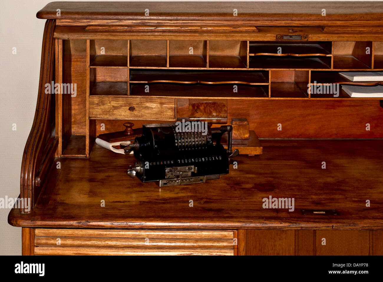 Interior working office accountant factory Stock Photo - Alamy