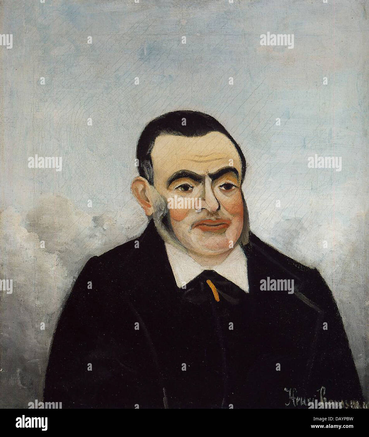 Henri Rousseau - Le Douanier Rousseau Portrait of a man 1905 Stock ...