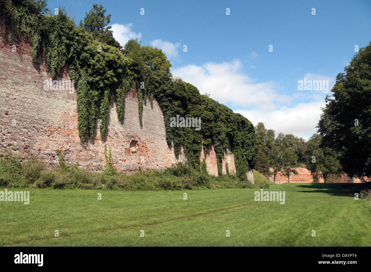 The impressive Citadelle (Citadel) walls by Vauban in Doullens, Somme ...