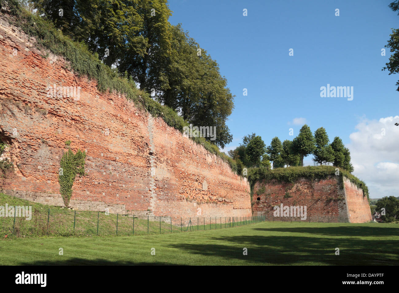 The impressive Citadelle (Citadel) walls by Vauban in Doullens, Somme ...