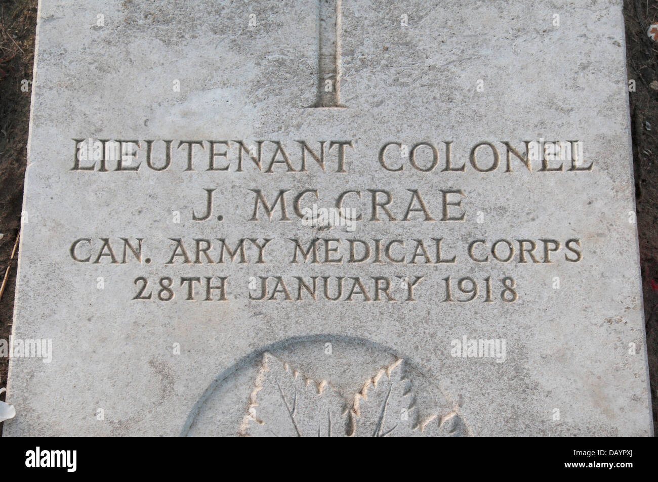 Col john mccrae hi-res stock photography and images - Alamy