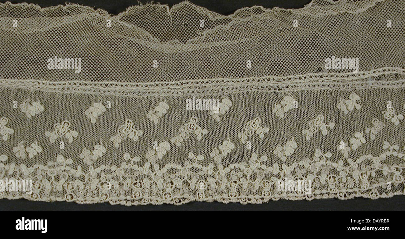 These lengths of lace represent the intricacy of textile craftsmanship ...