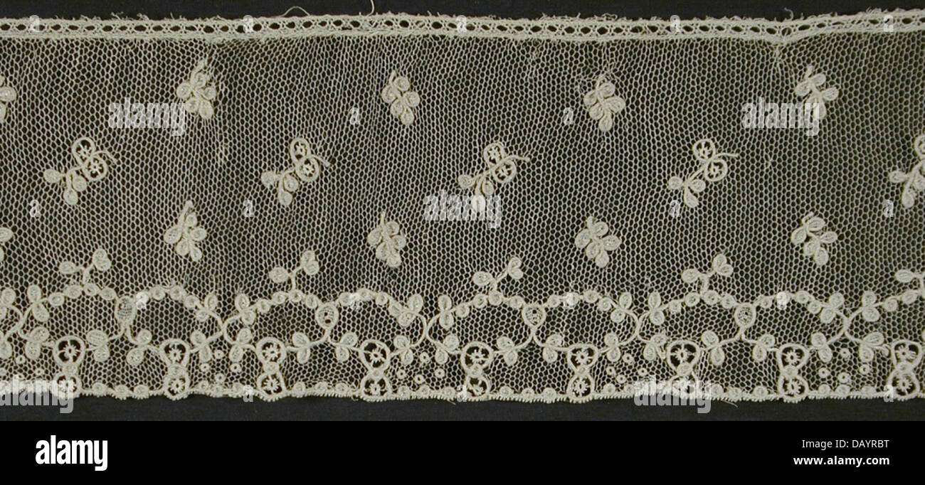 This set of lace lengths, part of the LACMA collection, features ...
