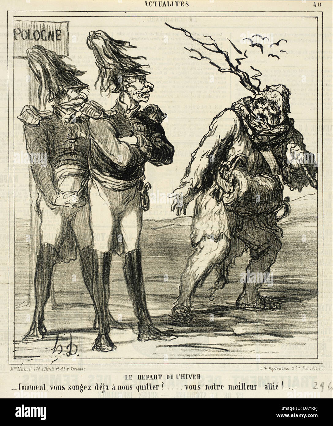 Le Depart de l'hiver is a winter-themed painting in the collection of ...