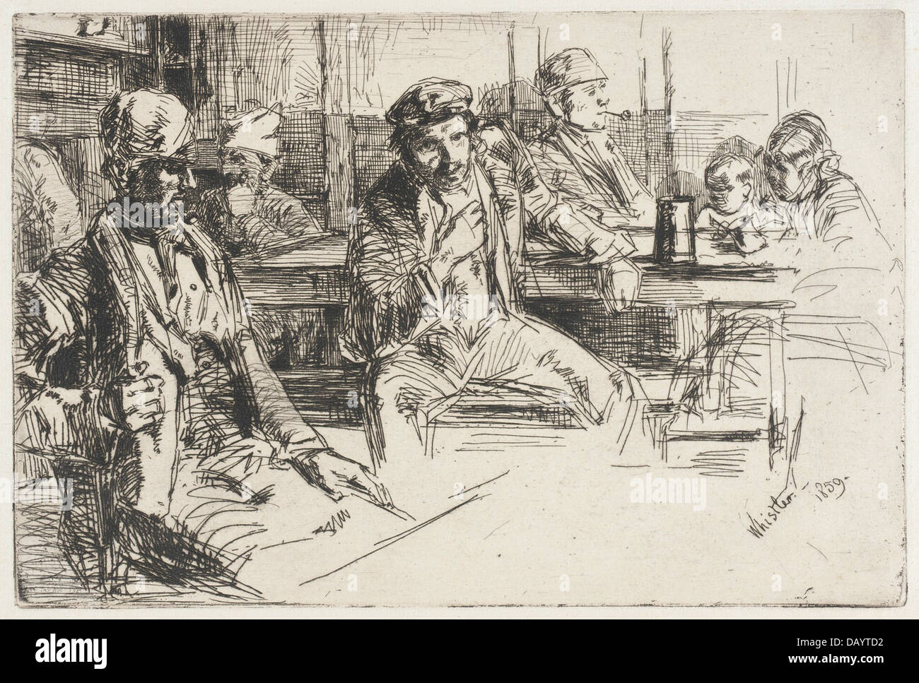 A depiction of longshoremen at work, captured in an artwork that ...