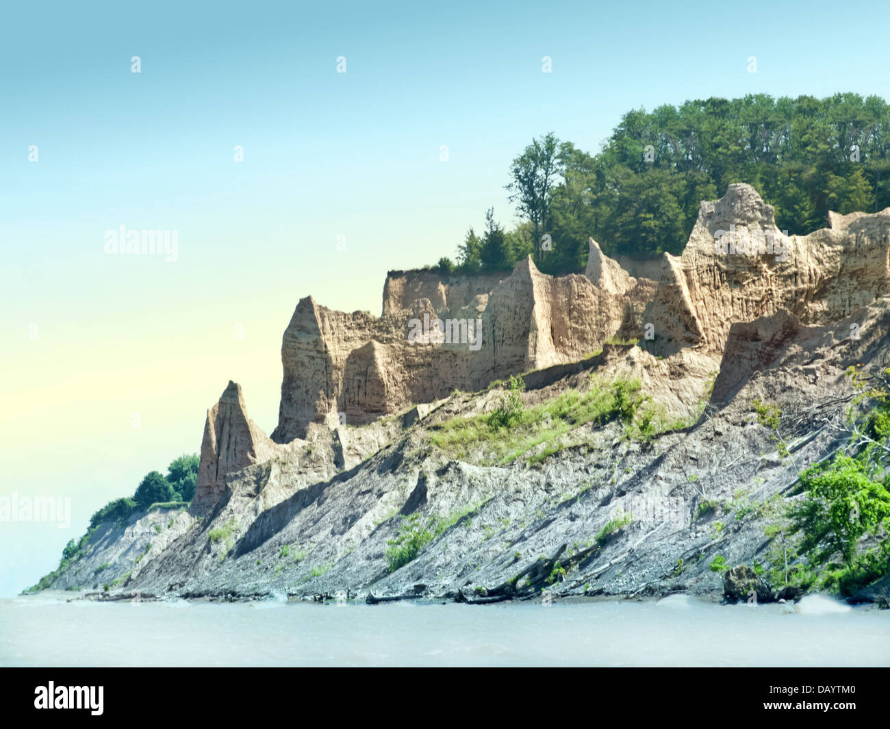 chimney bluffs state park in huron,new york Stock Photo - Alamy