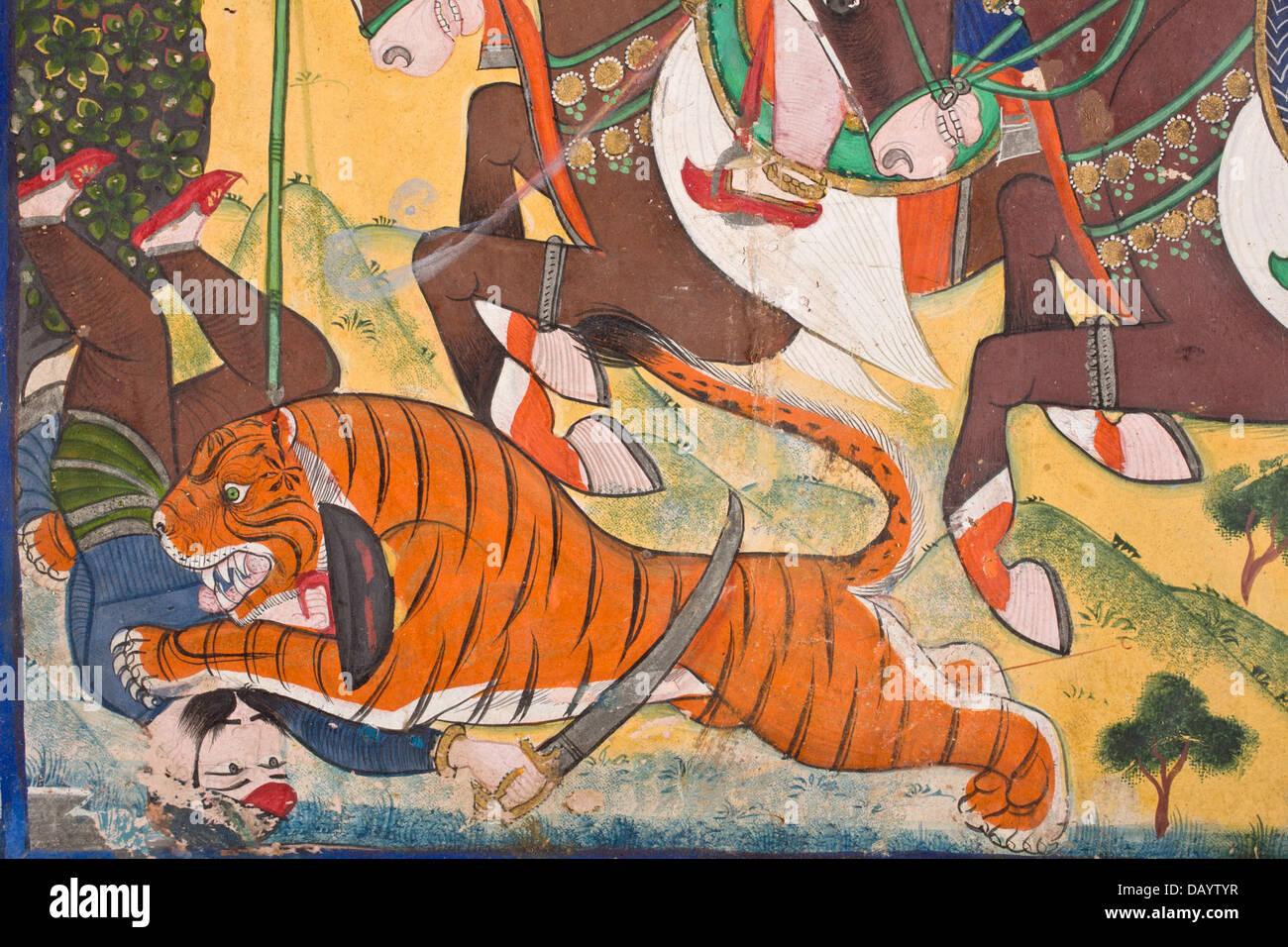 Maharao Ram Singh II of Kota (reigned 1827-1866) Hunting with Maharao ...