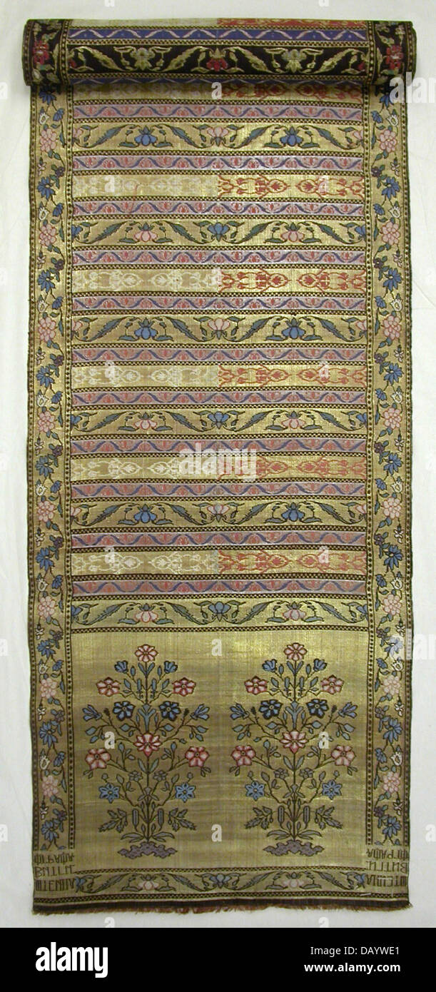 This ancient Egyptian sash features intricate jewelry and adornments ...