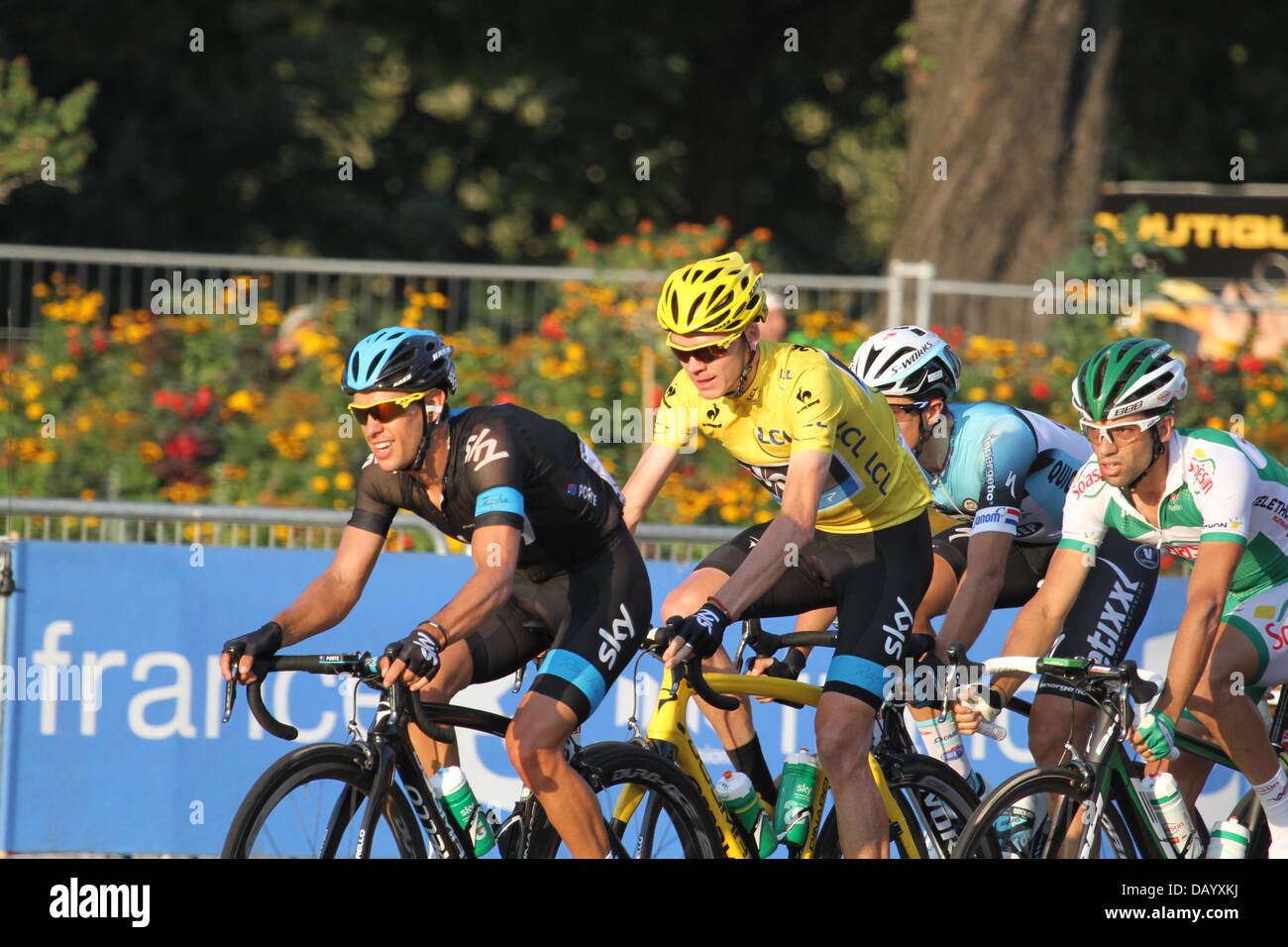 Champs Elysees, Paris. 21st July 2013. Tour de France final stage ...