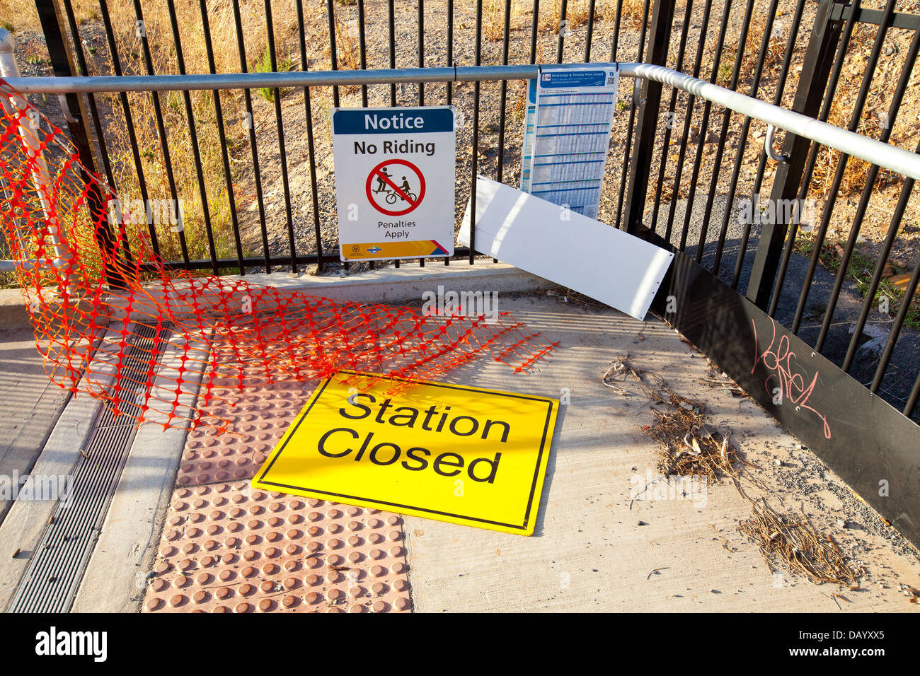 Train station closed hi-res stock photography and images - Alamy