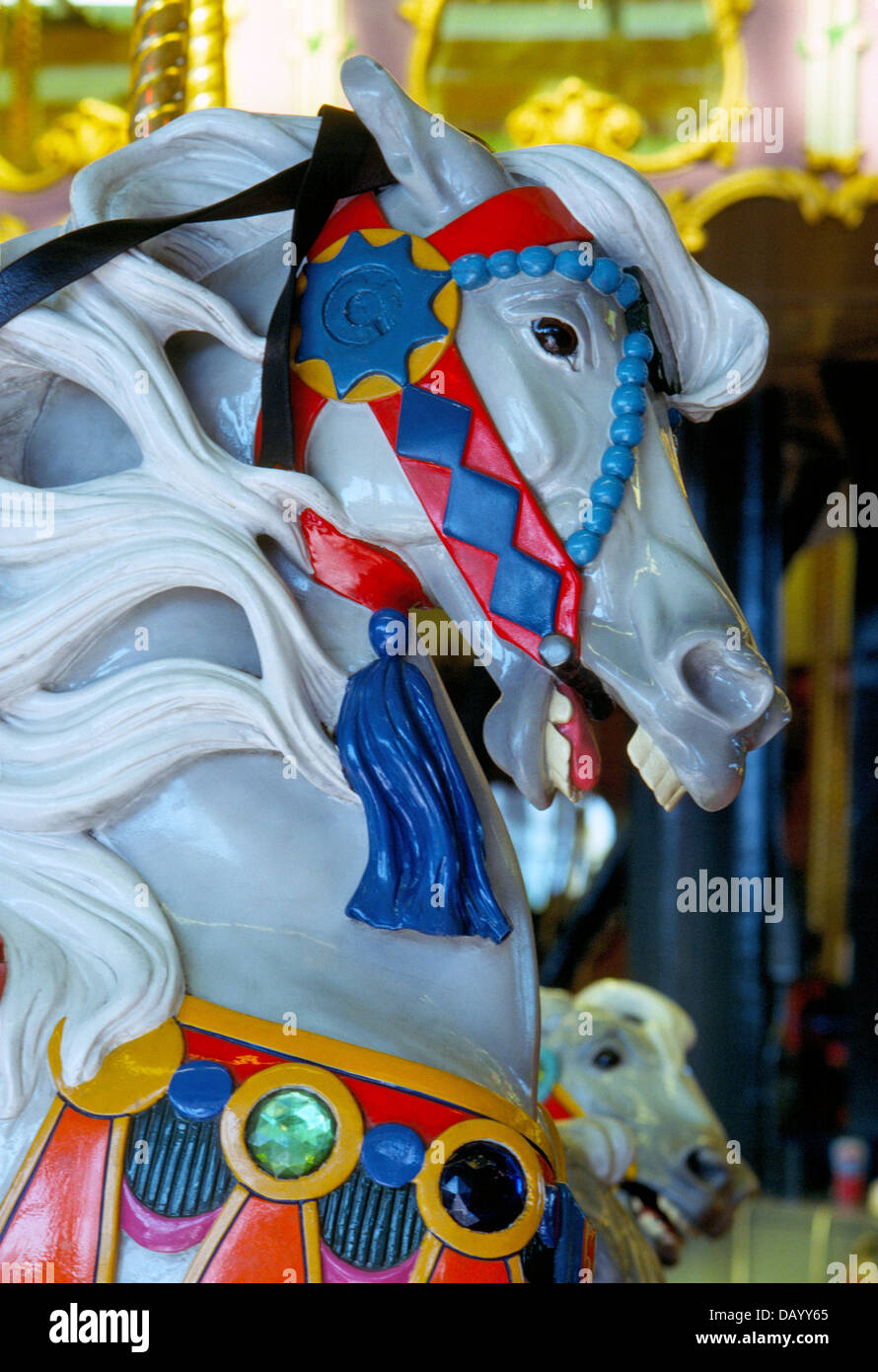 This is one of 73 carousel horses created for a merry-go-round in 1911 ...