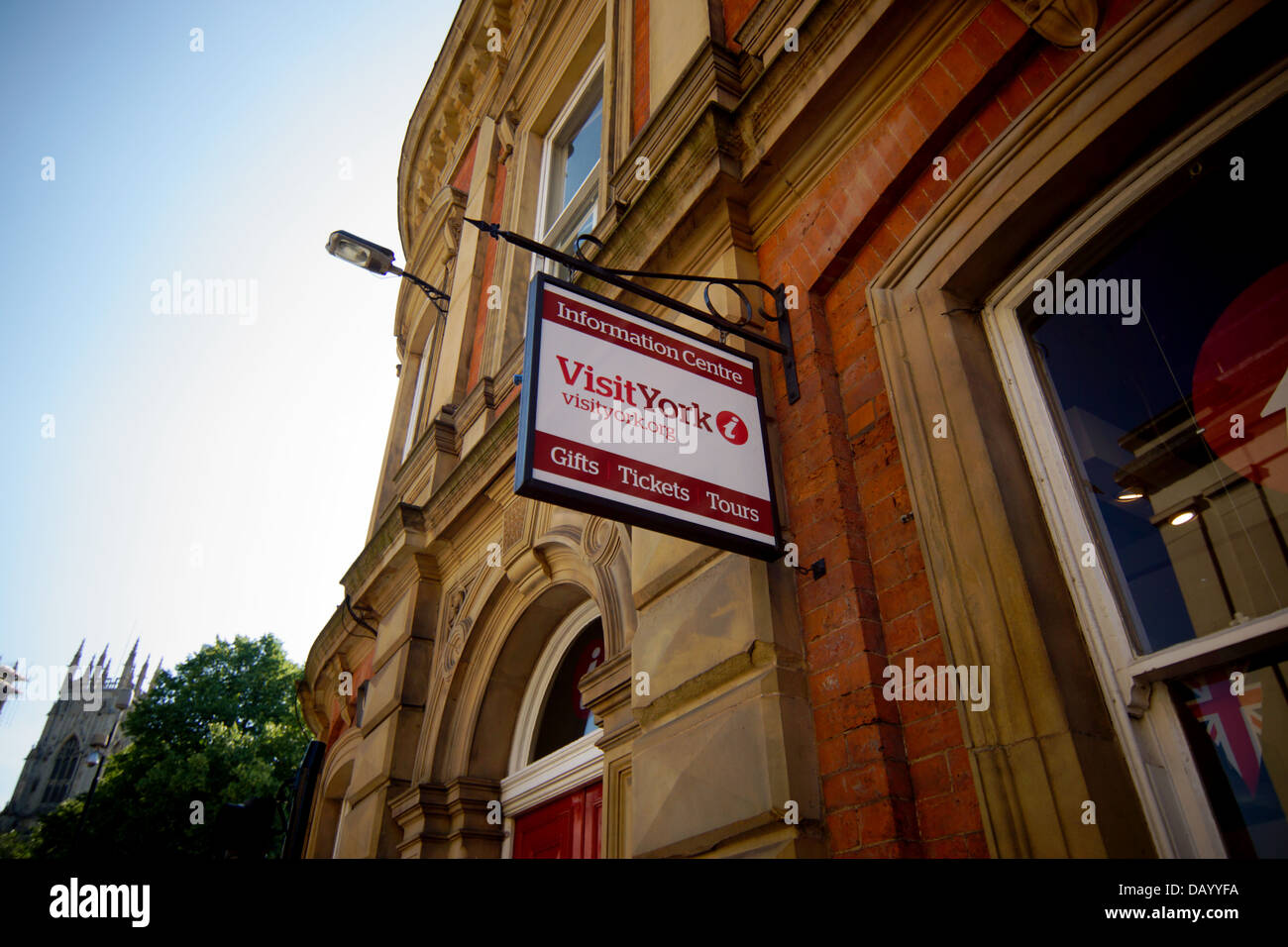 Visit York tourism sign Stock Photo - Alamy