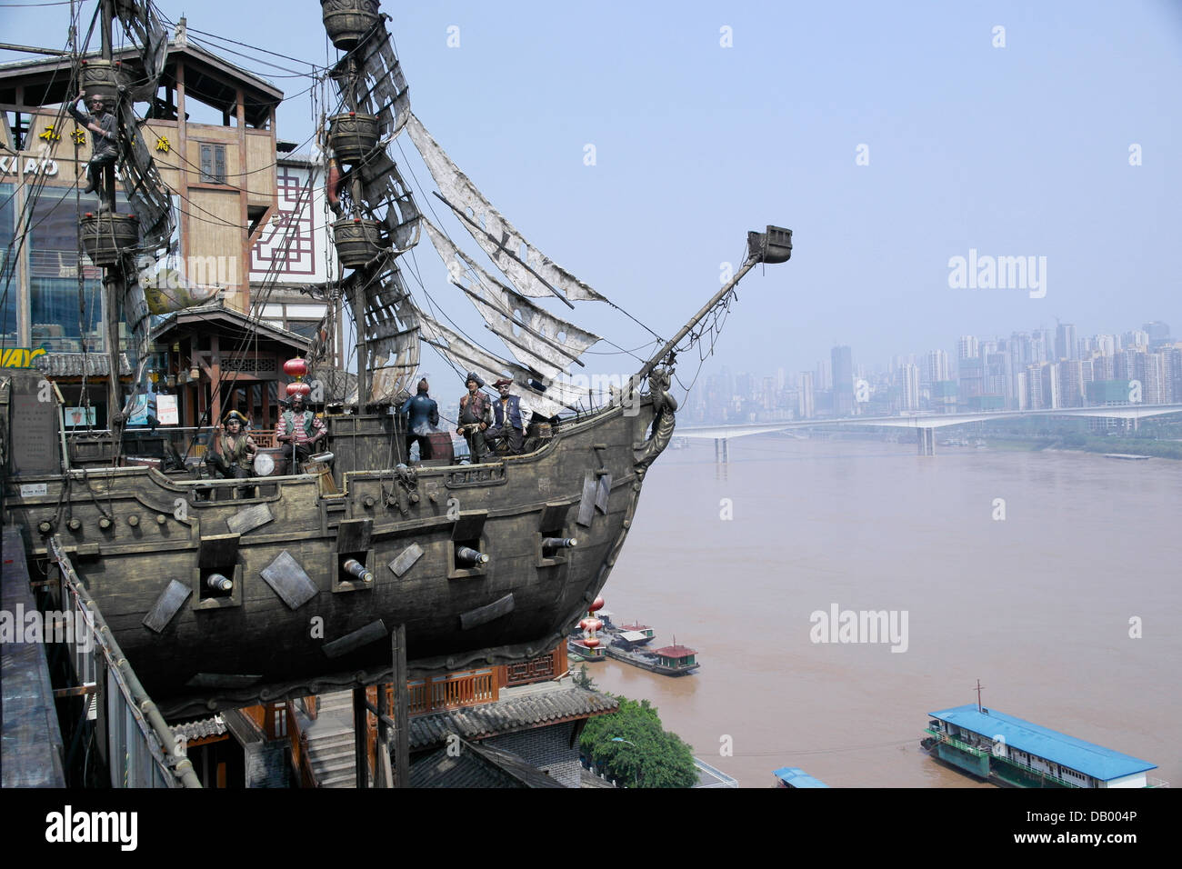 pirate ship at hongyadong in chongqing,china Stock Photo - Alamy