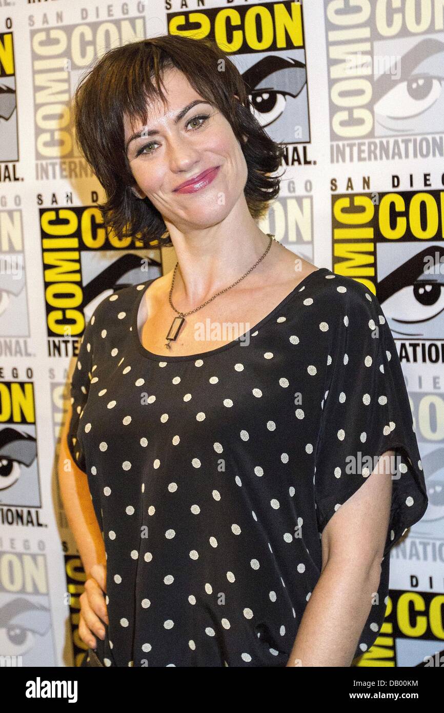 San Diego California Usa 21st July 2013 Actress Maggie Siff Sons
