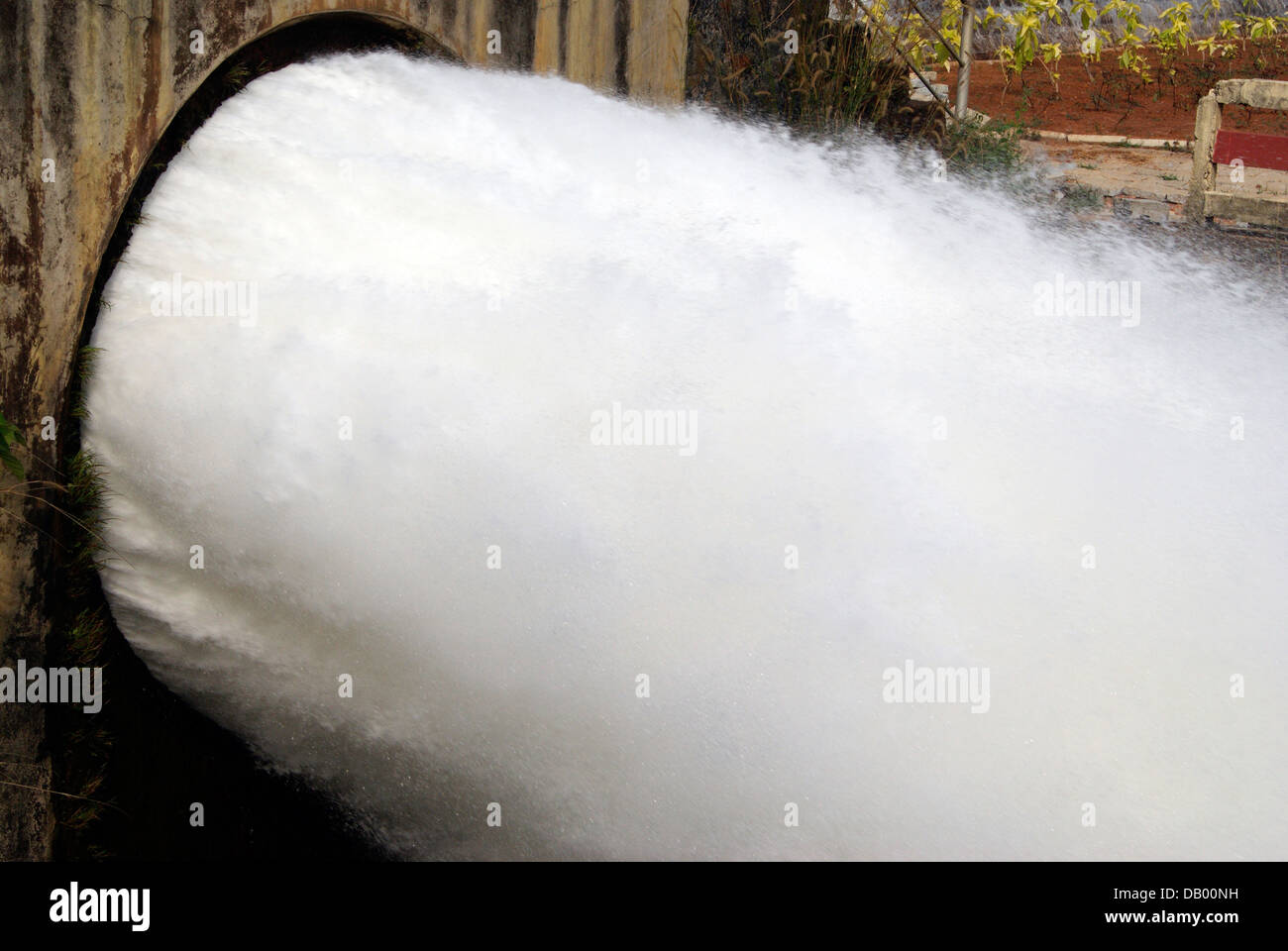 Water Jet Splash from Dam Reservoir Spillway at Kerala India Stock ...