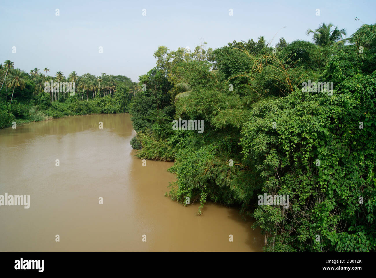 Vamanapuram River water overflow flood during Kerala Monsoon Season ...
