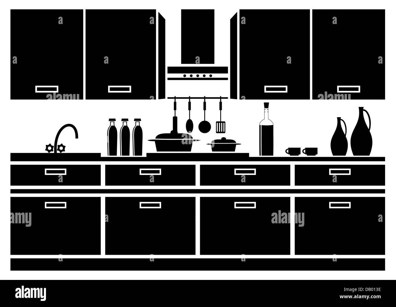 Kitchen objects icon hi-res stock photography and images - Alamy