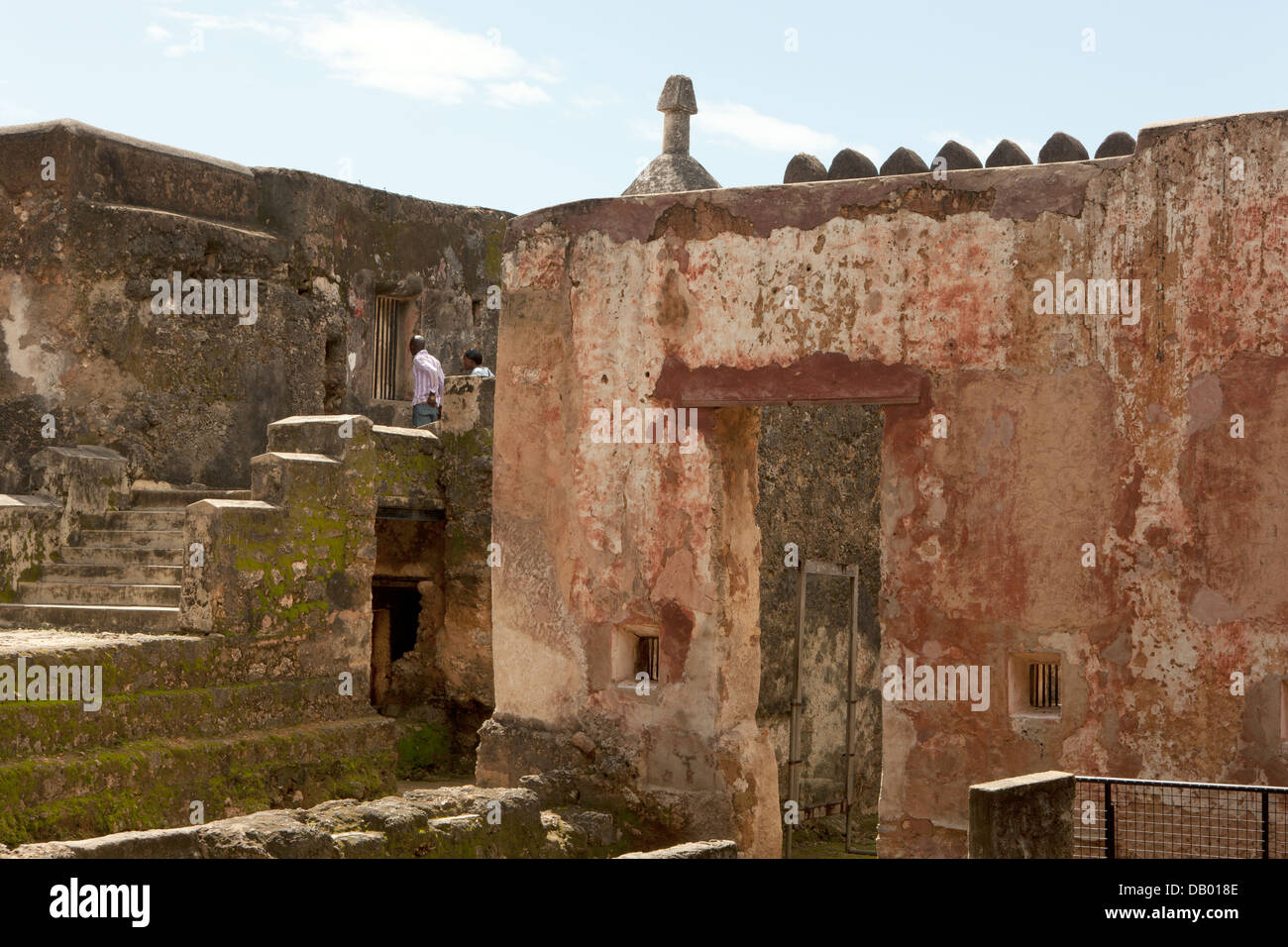 Visitors tour Fort Jesus Stock Photo - Alamy