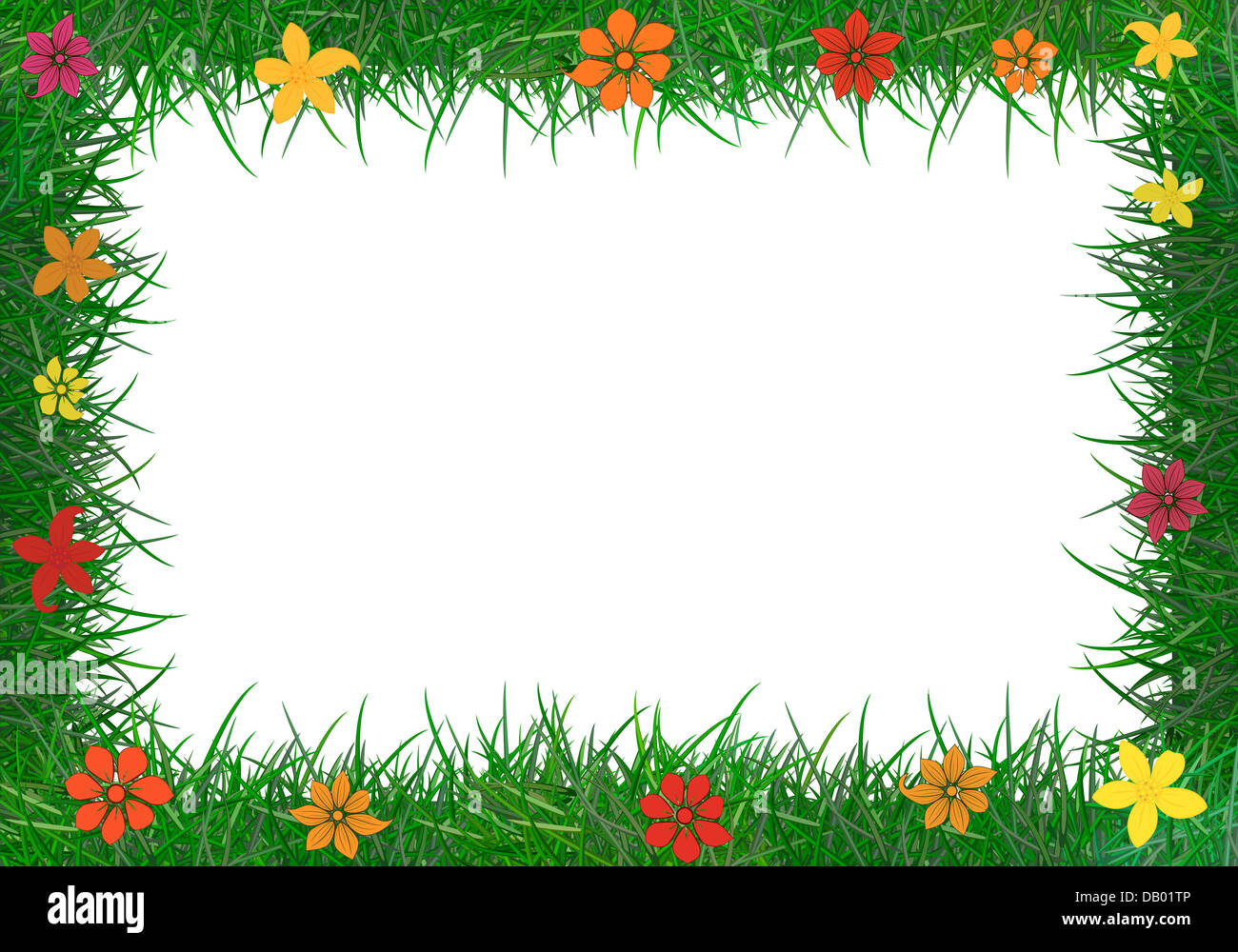 Frame of green grass Stock Photo - Alamy