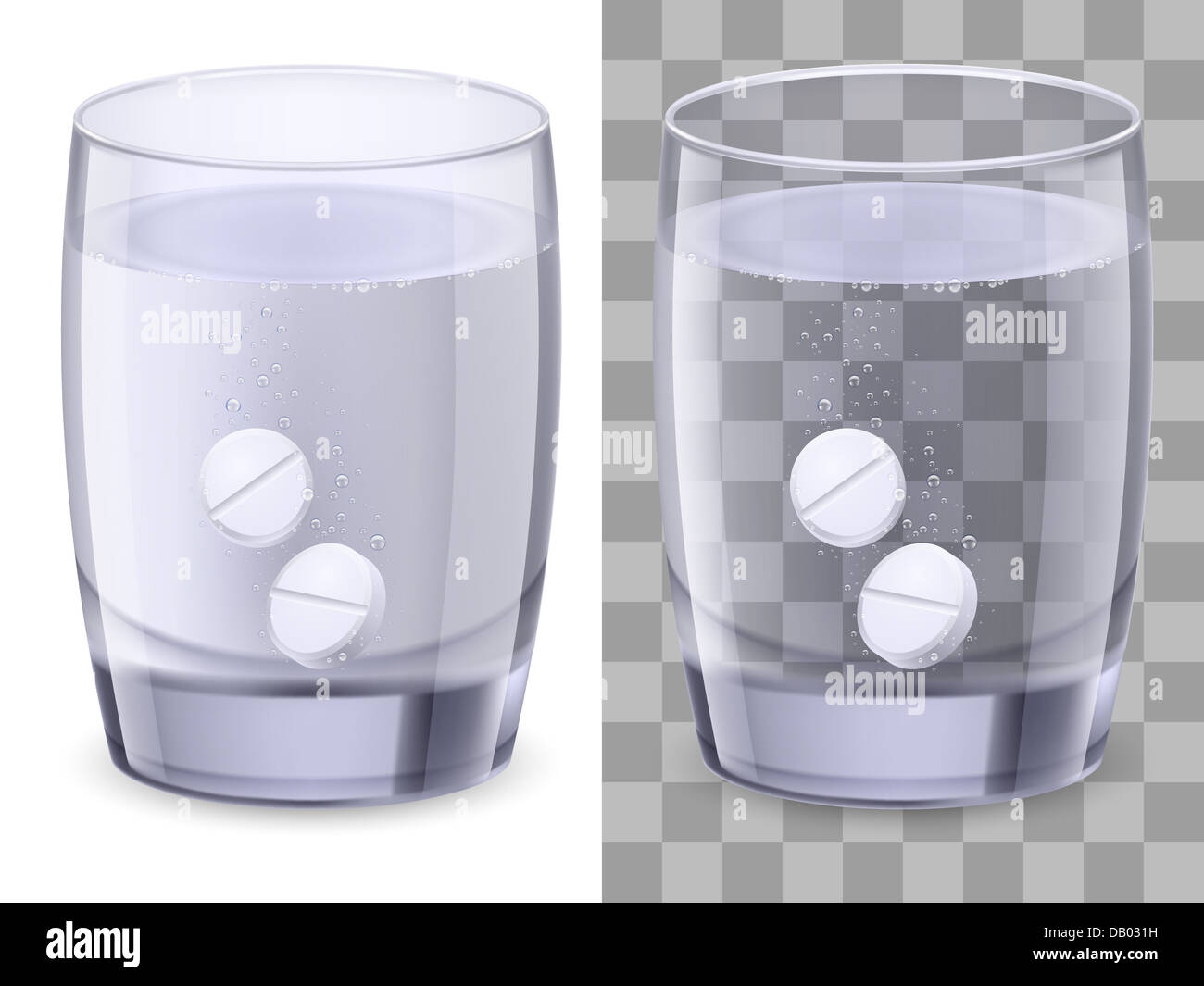 Glass sparkling water dissolving aspirin hi-res stock photography and ...