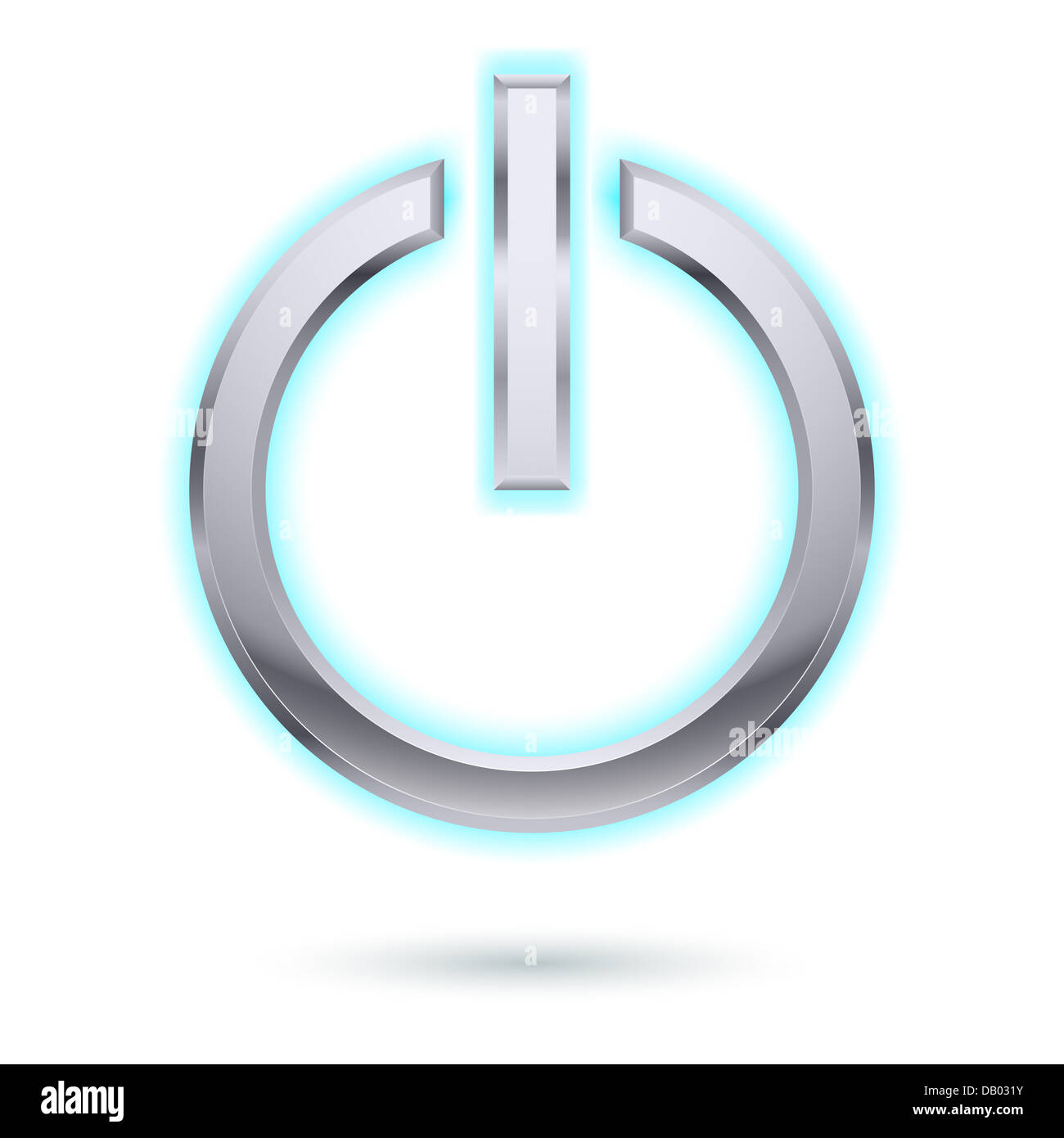 Power button. Illustration for design on white Stock Photo - Alamy