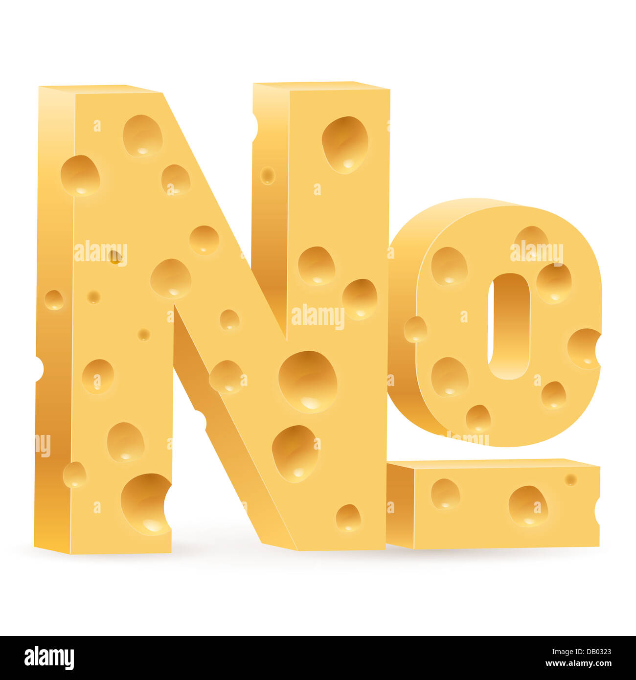 Number sign. Illustration on white background for design Stock Photo ...