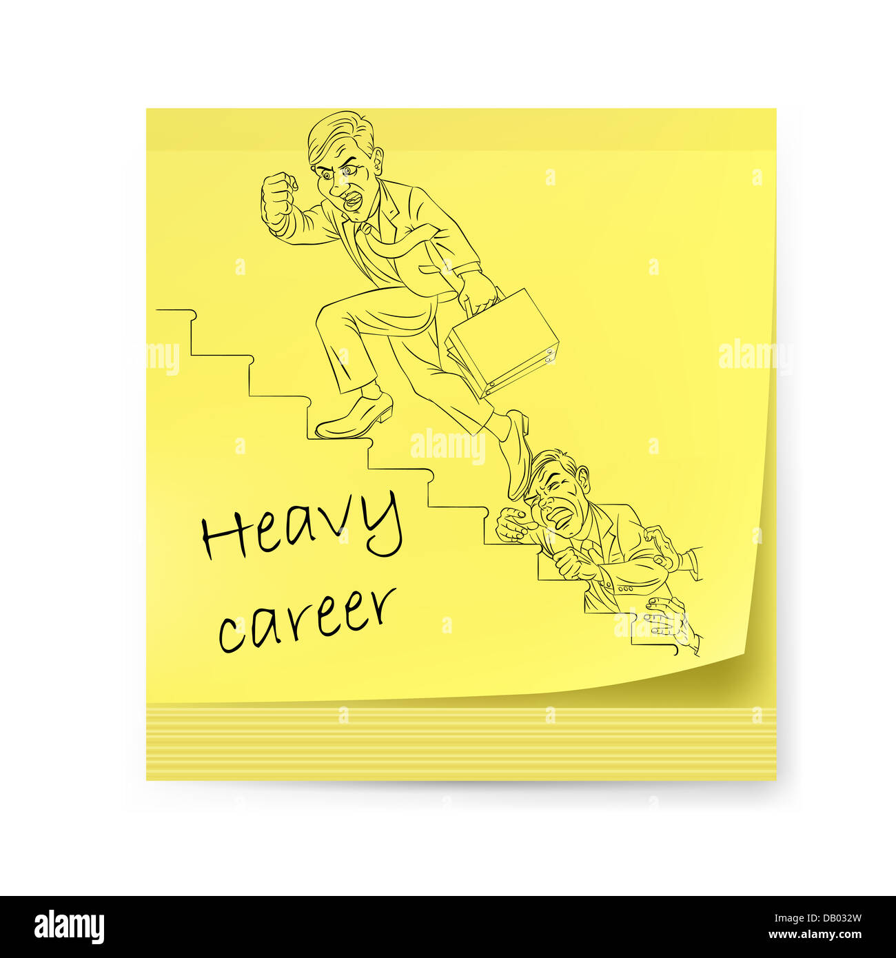 Sticker with two man. Illustration on white background for creative ...