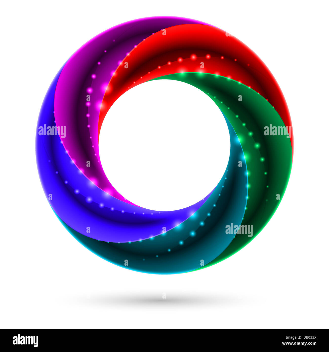 Colorful spiral ring. Illustration on white background for design Stock ...