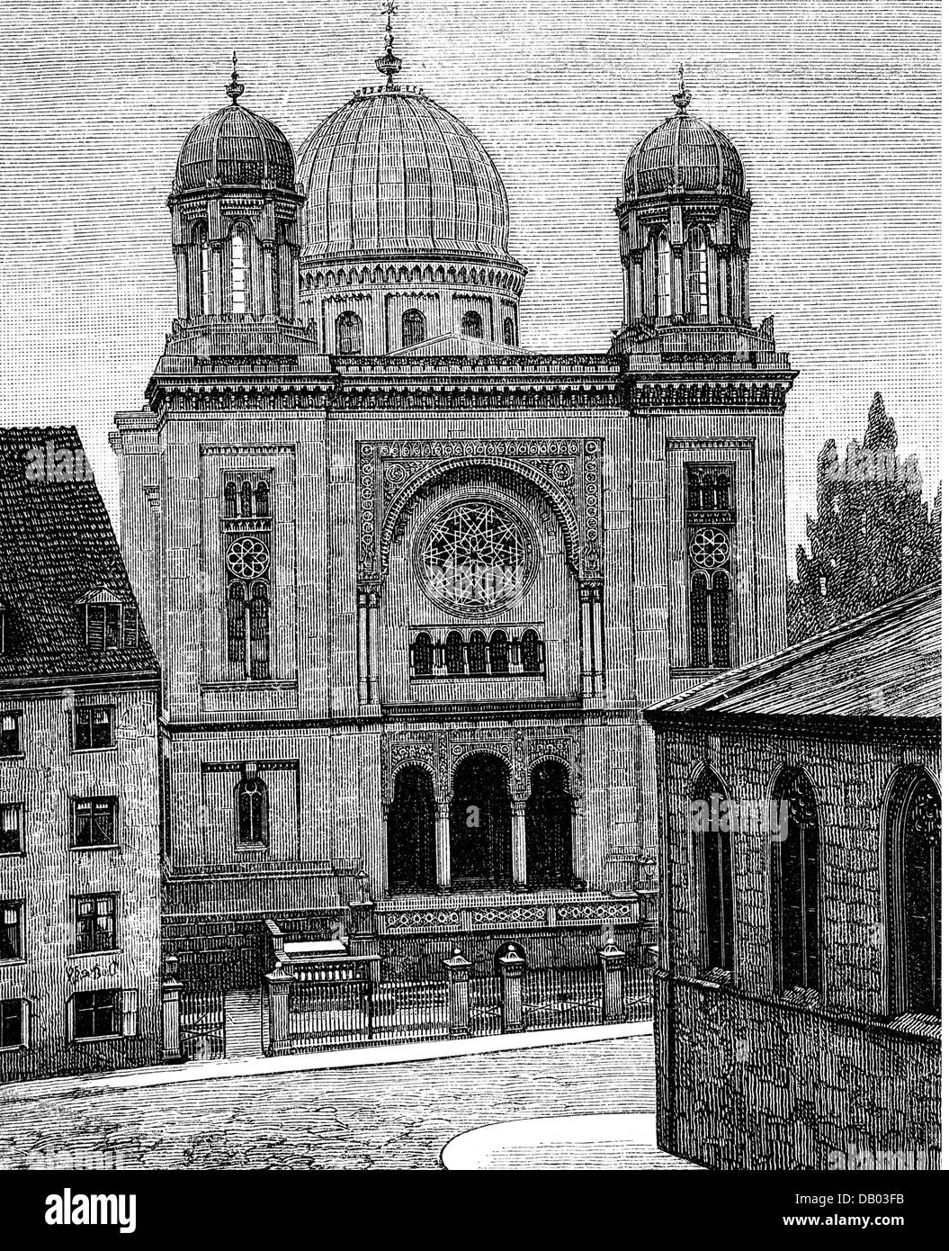 geography / travel, Germany, Nuremberg, synagogue at Hans-Sachs-Platz ...