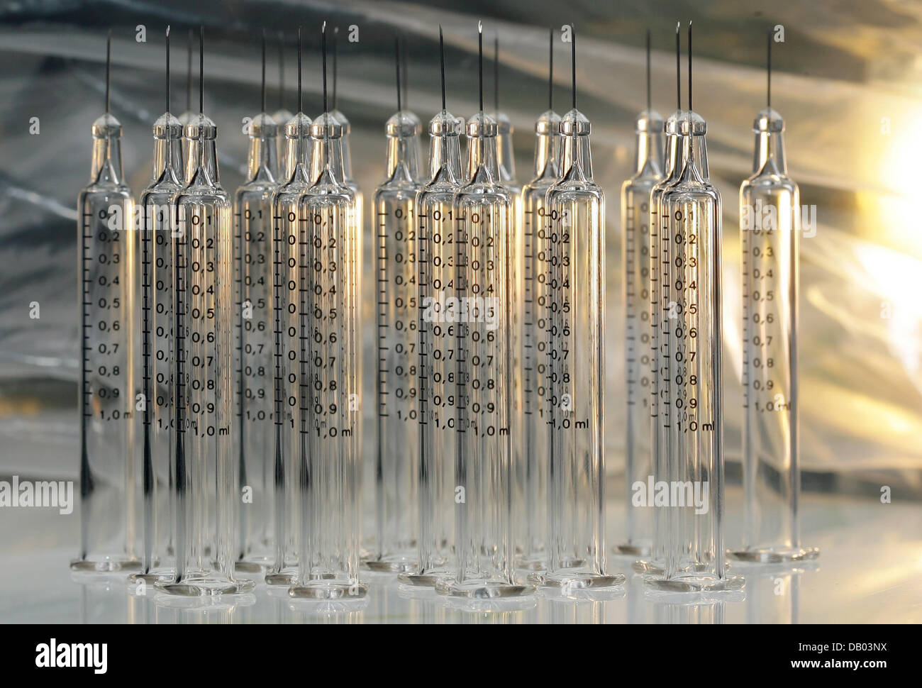 The picture shows syringes at a plant of Gerresheimer in Duesseldorf ...