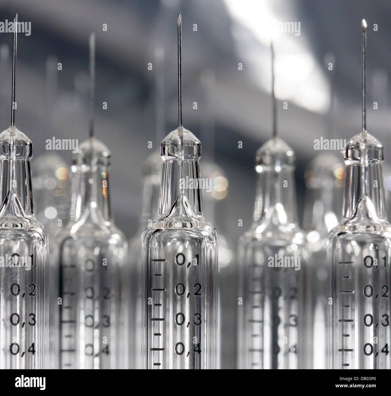 The picture shows syringes at a plant of Gerresheimer in Duesseldorf ...