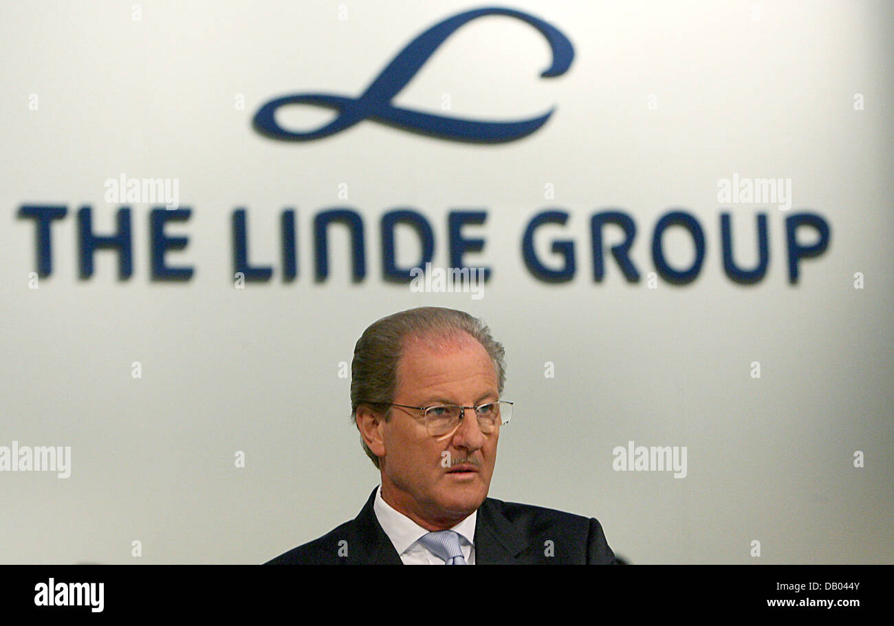 CEO of Linde Wolfgang Reitzle pictured at the company's general ...