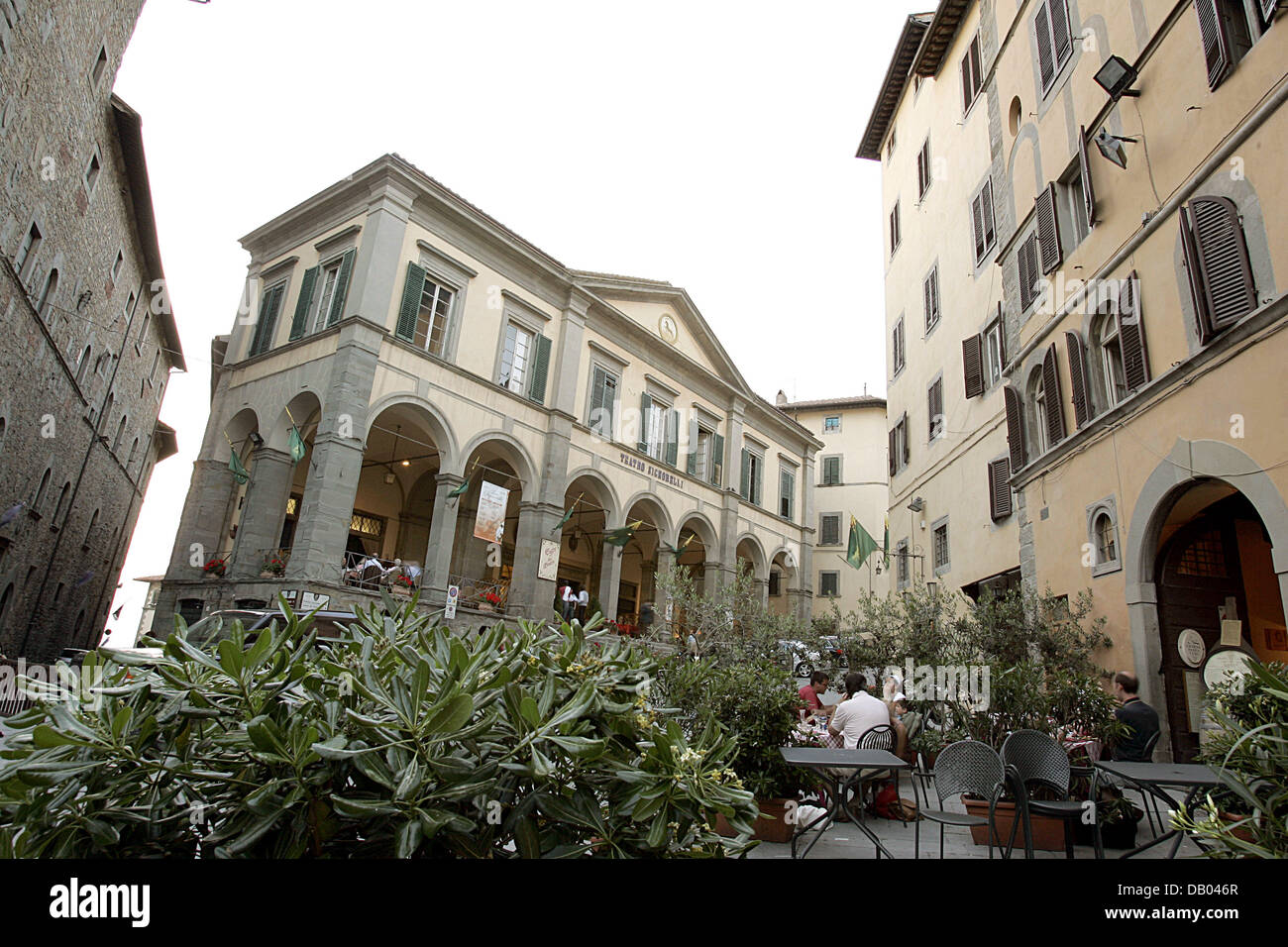 View on the Signorelli theatre of Cortona, Italy, 23 May 2007. For the ...