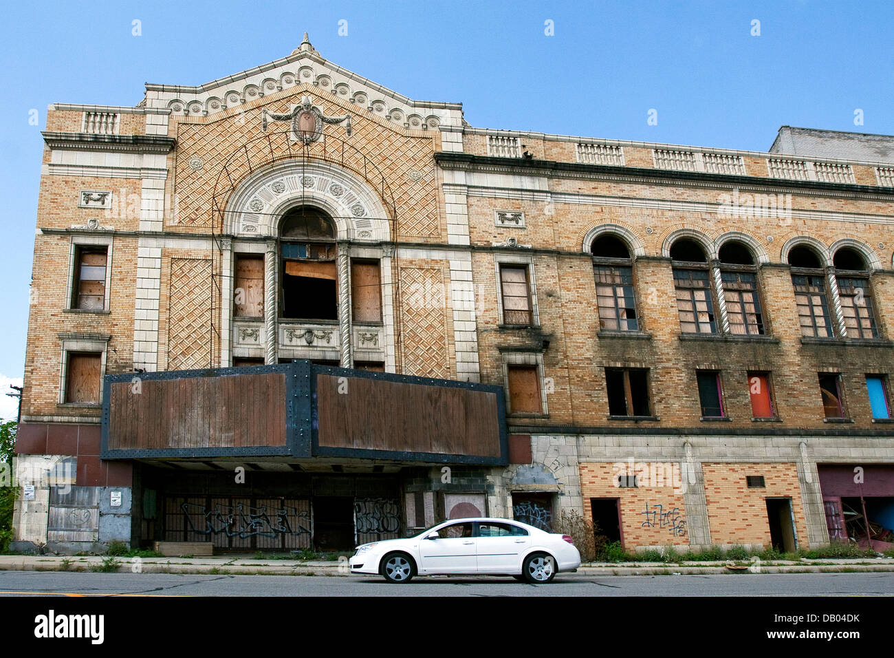 Detroit, old building, destroyed, ruin Stock Photo - Alamy