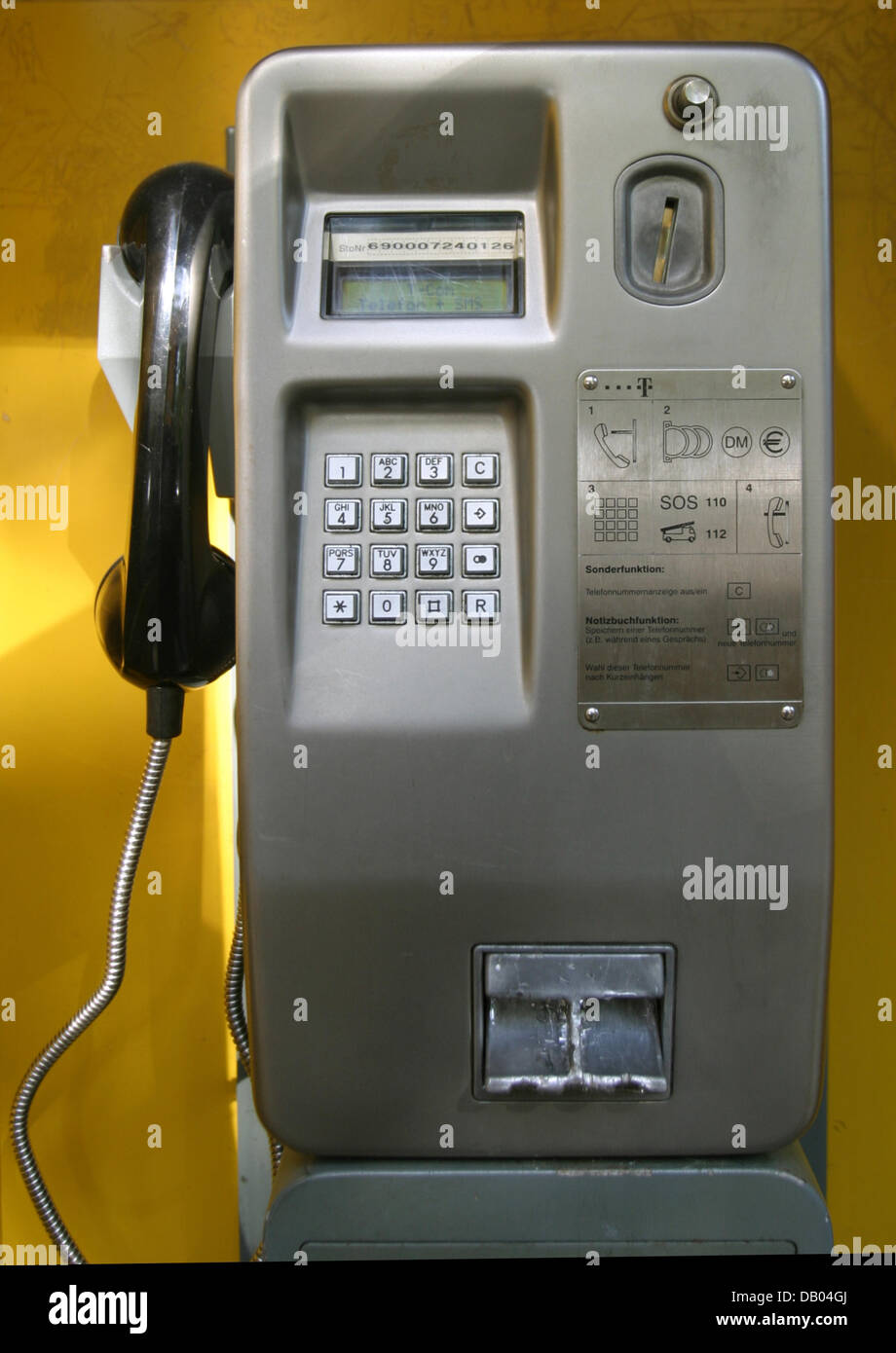 A classic coin phone is pictured in Frankfurt Main, Germany, 30 May ...
