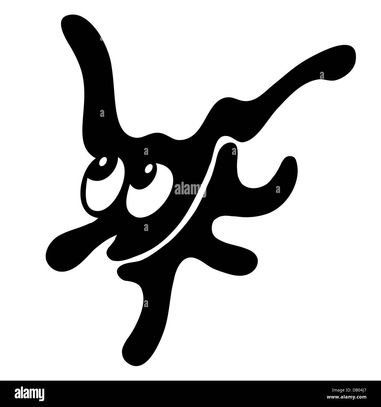 Cartoon funny blot. Illustration on white background Stock Photo - Alamy
