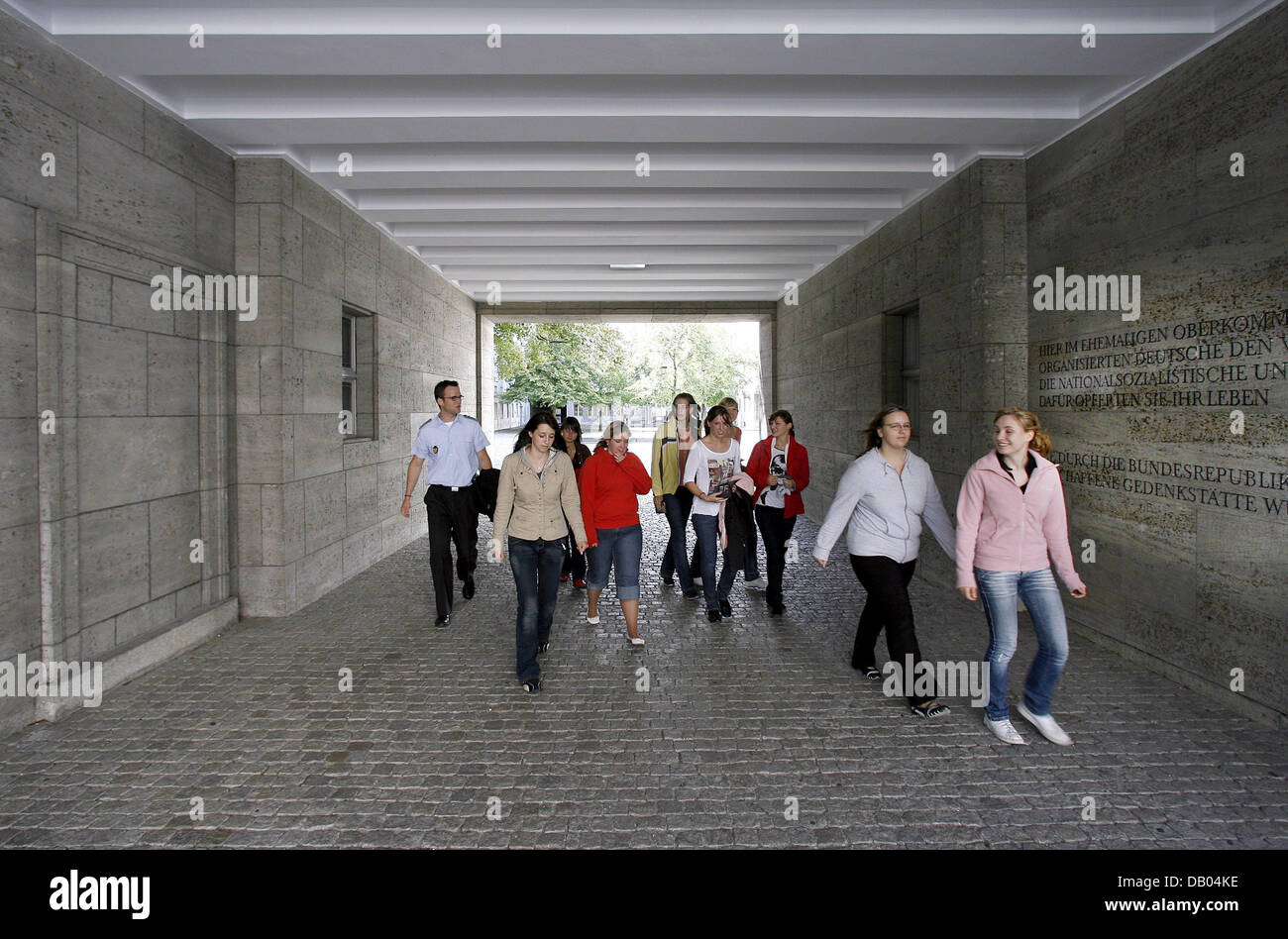 The picture shows the Bendlerblock, the German resistance memorial, in ...