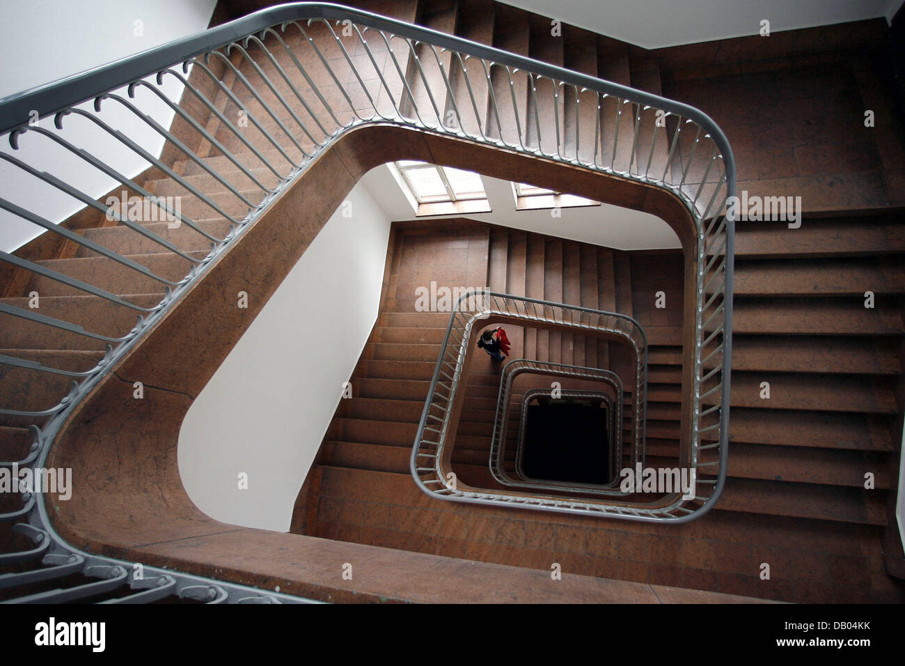 The picture shows a staircase in the Bendlerblock, the German ...