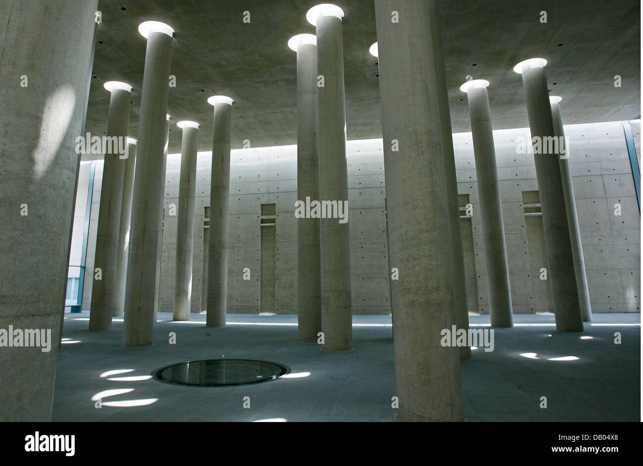 The photo depicts a general view of the inner mourning courtyard with ...