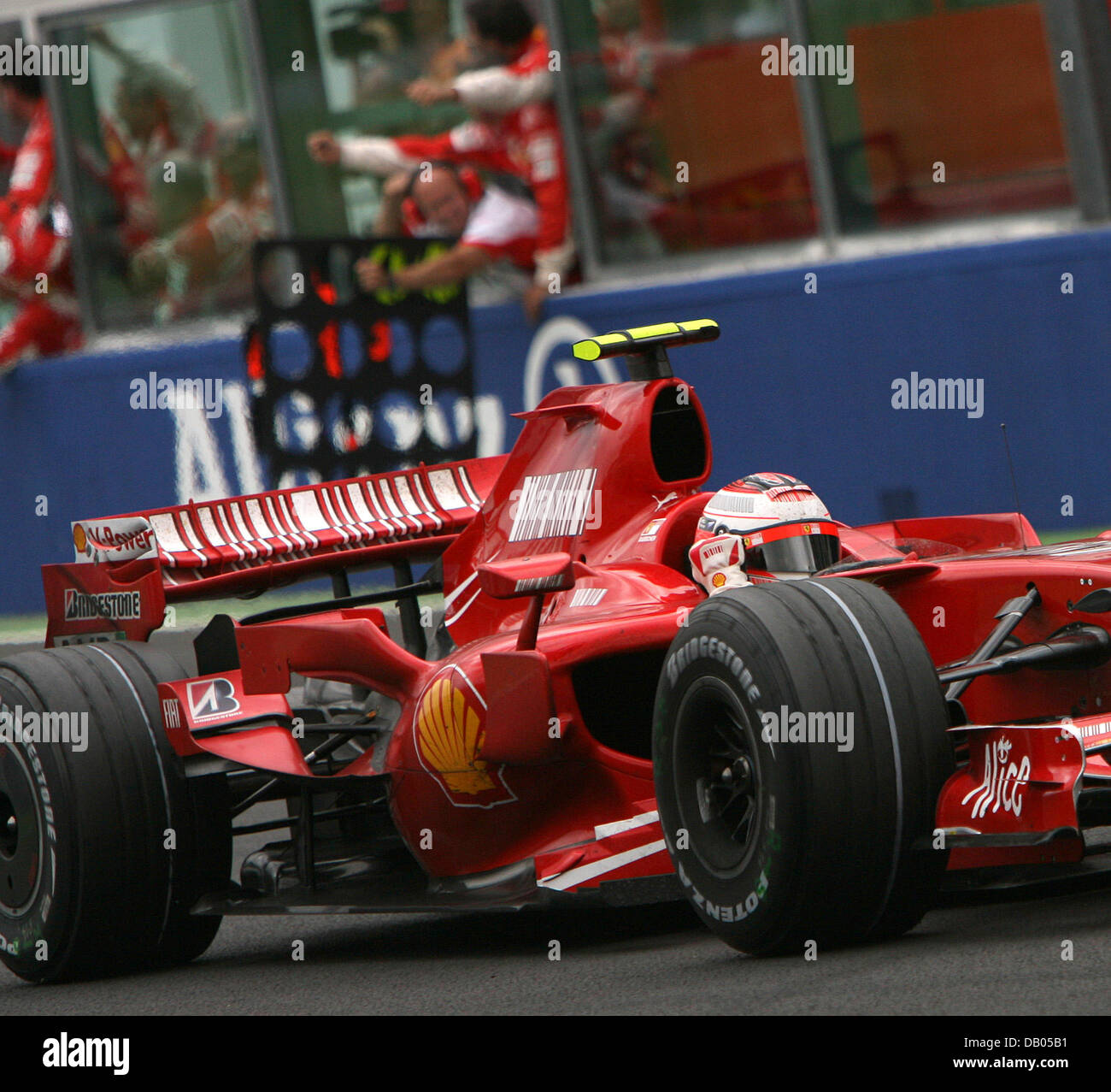 Finnish Formula One driver Kimi Raikkonen of Ferrari is pictured after ...