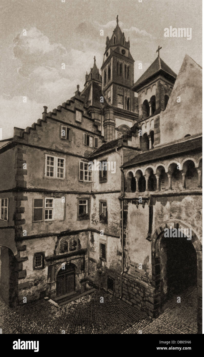 geography / travel, Germany, castles, Comburg, inner gate, picture ...