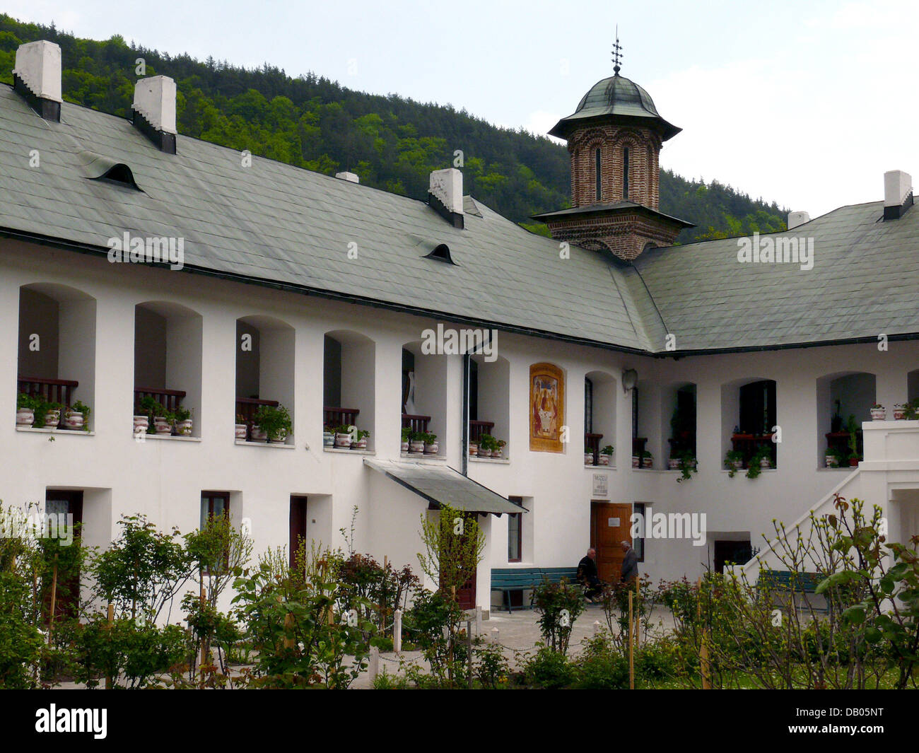 The picture shows the residential building for the monks of Romanian ...
