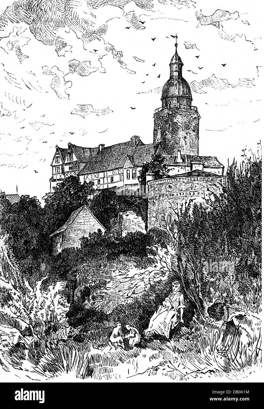 geography / travel, Germany, castles, castle Falkenstein in the Harz ...