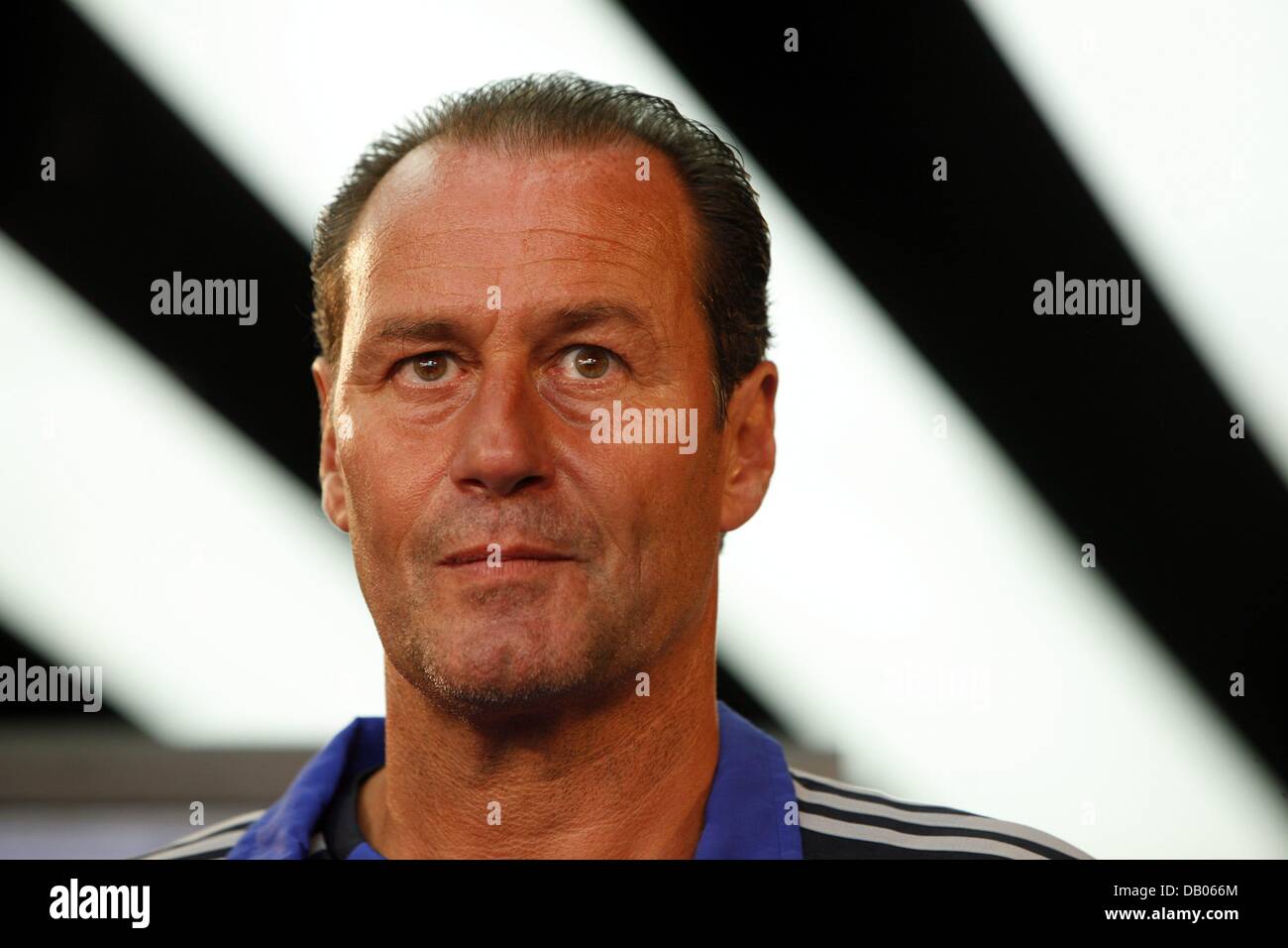 Head coach of Bundesliga club Hamburg SV, Huub Stevens, is pictured at ...