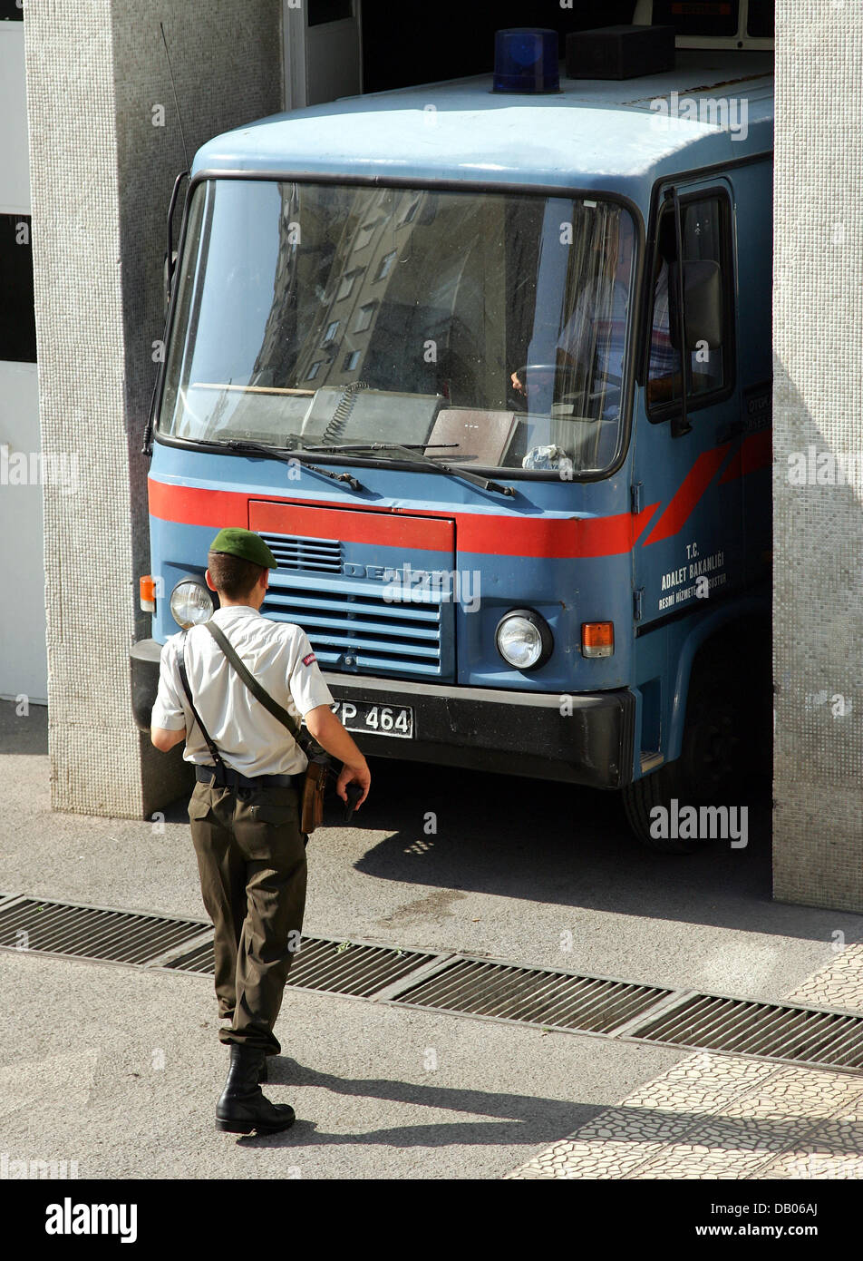A prison convoy transports seventeen-year-old German pupil Marco W. to ...