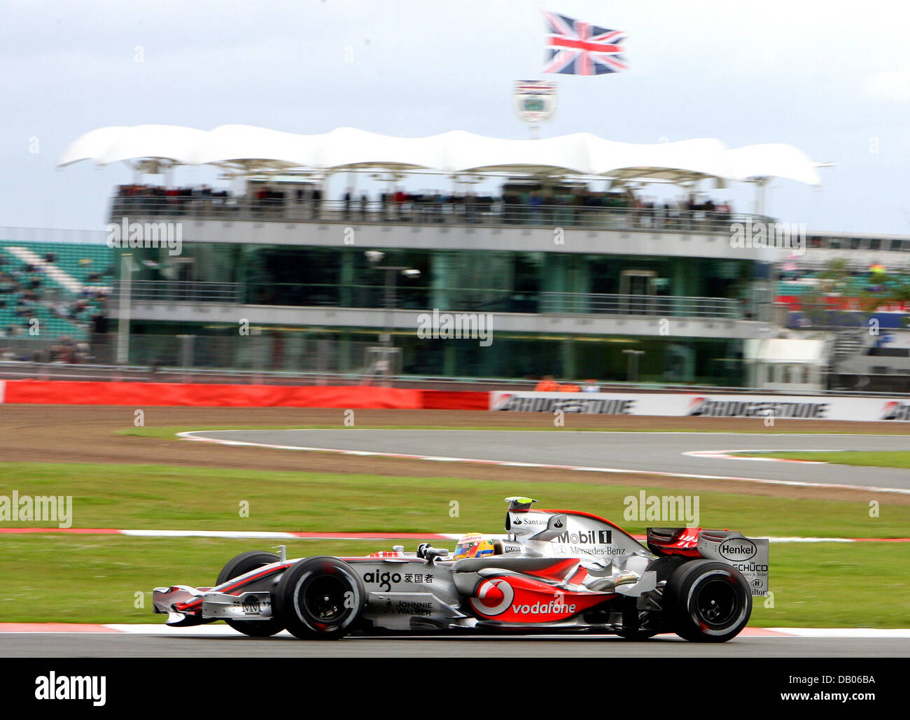 Mclaren mercedes lewis hamilton in action british grand prix ...