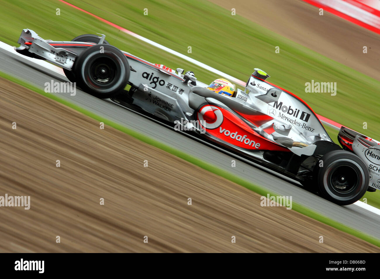 British Formula One rookie Lewis Hamilton of McLaren Mercedes paces ...