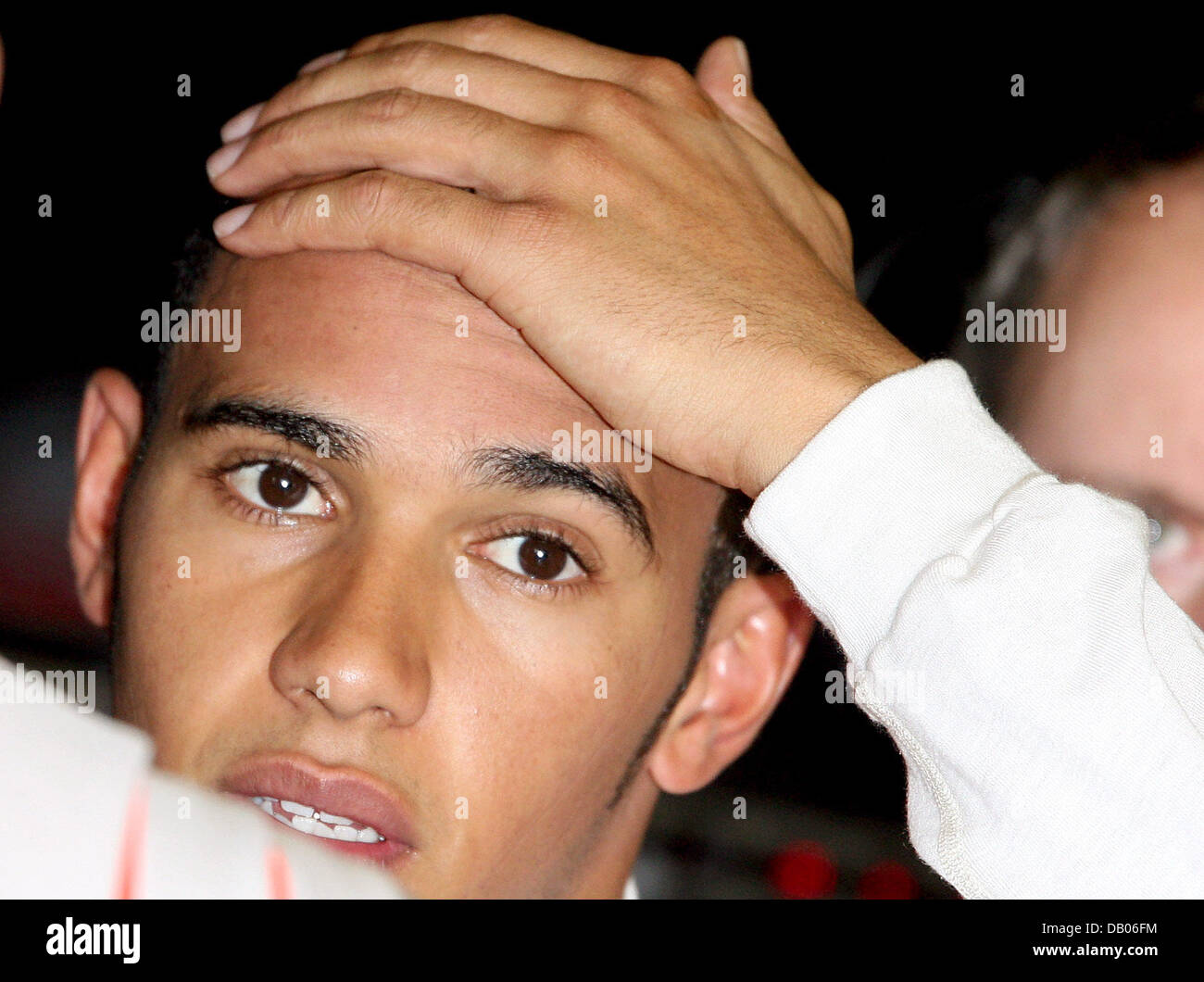 British Formula One rookie Lewis Hamilton of McLaren Mercedes pictured ...