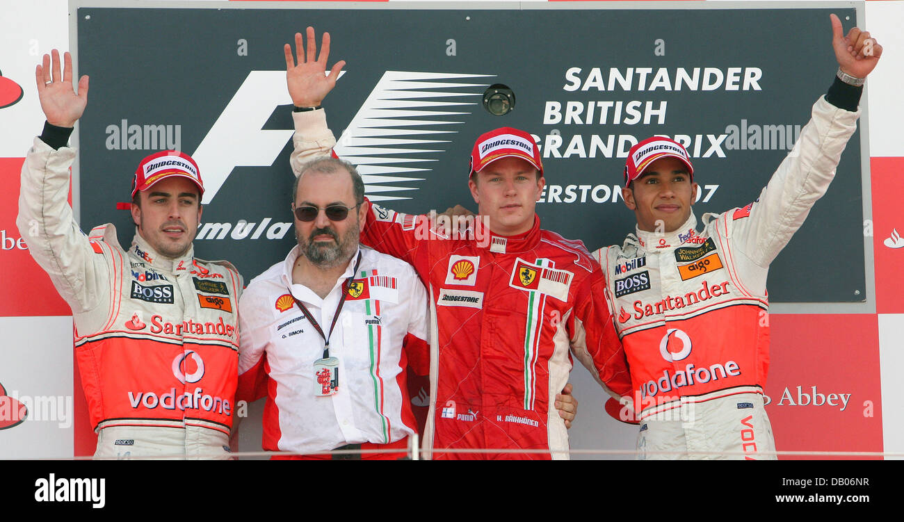 Kimi raikkonen 2007 silverstone hi-res stock photography and images - Alamy
