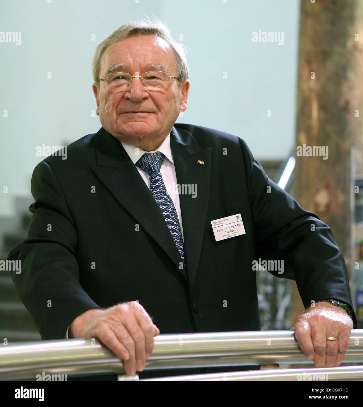 Swabian inventor Artur Fischer poses at the House of Economy (Haus der ...
